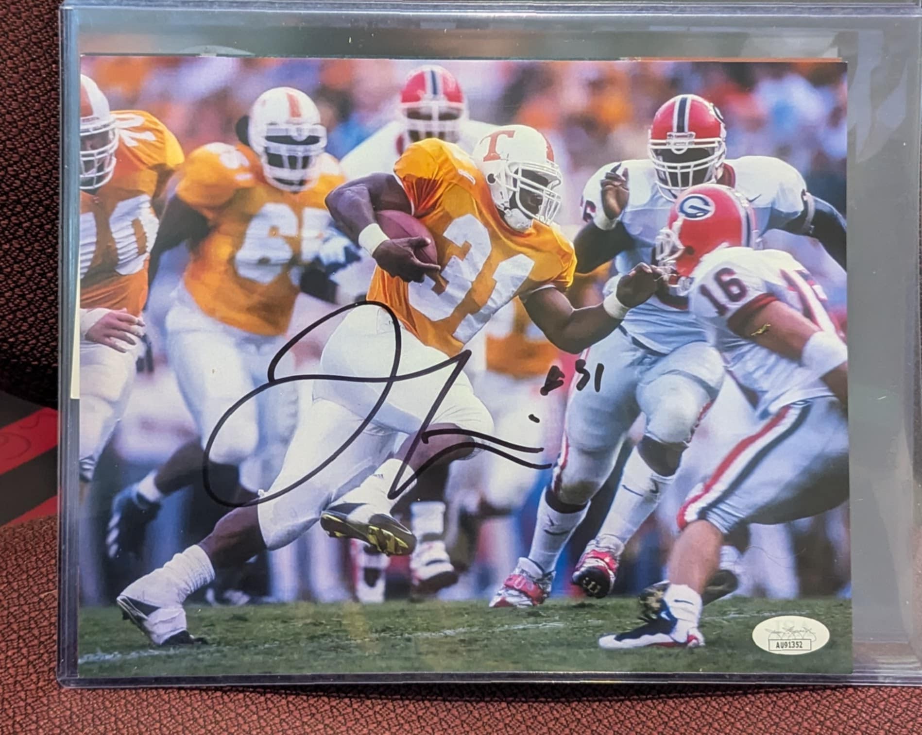 Jamal Lewis signed 8x10. JSA certified. Tennessee | Autographs Plus