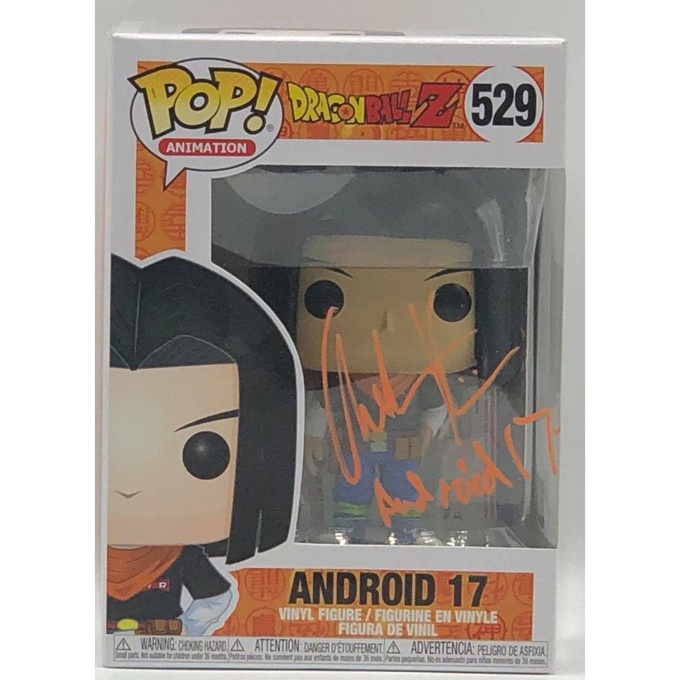 Dragon Ball Z Chuck Huber signed Android 17 signed pop | Autographs Plus