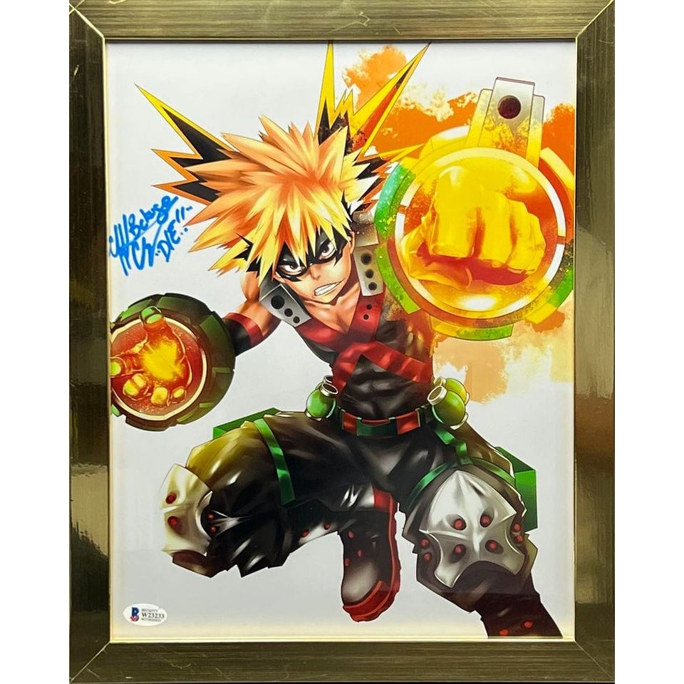 Clifford Chapin signed 11x14 Bakugo photo JSA certified MHA ...