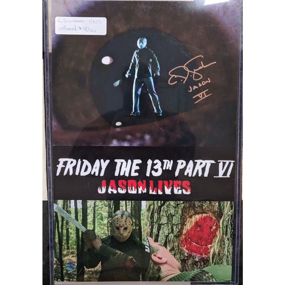 C J Graham 11x17- Jason 6 | Autographs Plus