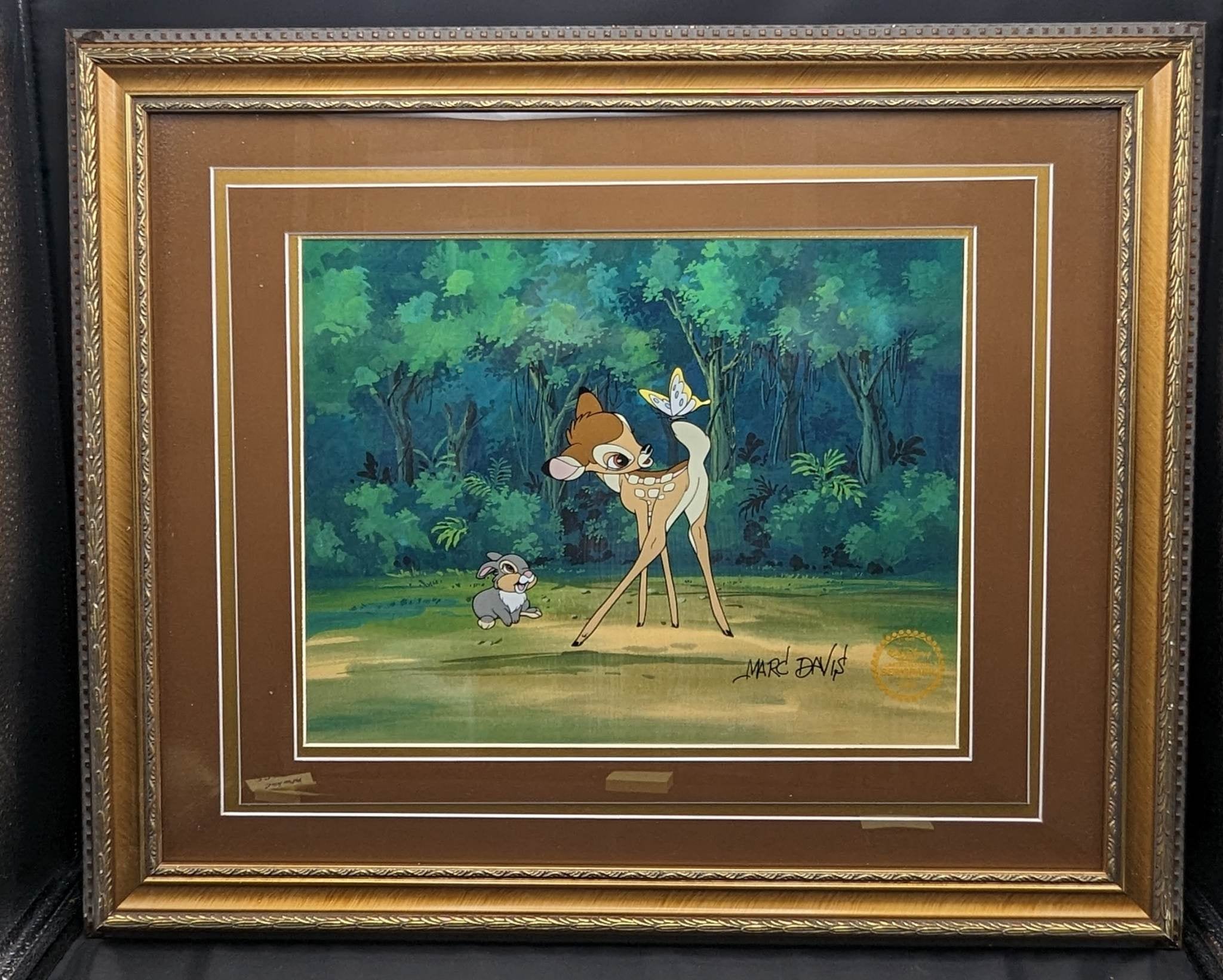 Marc Davis signed Serigraph Cell. Disney Bambi | Autographs Plus
