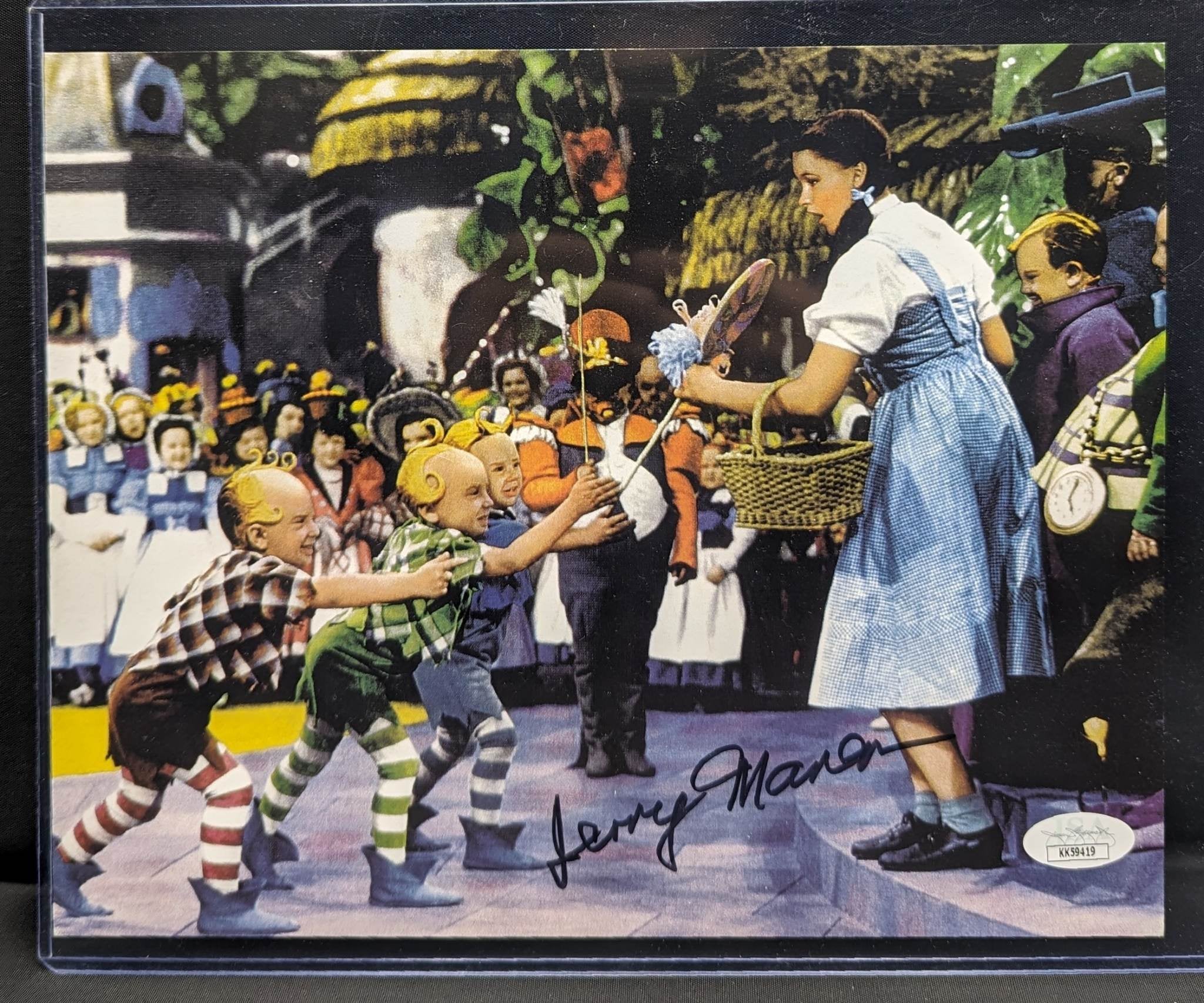 Jerry Maren signed 8x10. JSA certified. Wizard of Oz | Autographs Plus