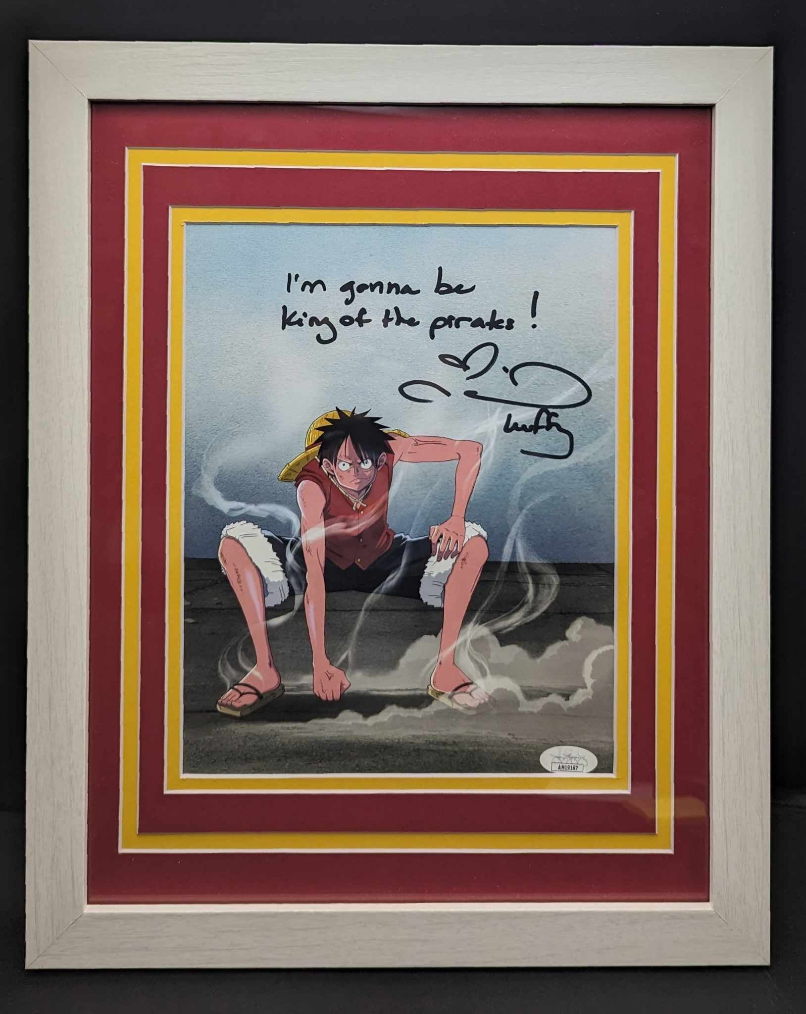 Coleen Clinkenbeard signed Luffy 11x14. JSA certified. One Piece ...