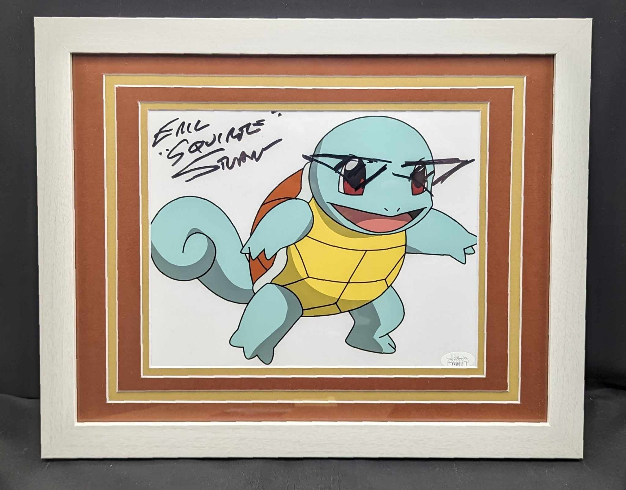 Eric Stuart signed 11x14. JSA certified. Squirtle Pokemon | Autographs Plus