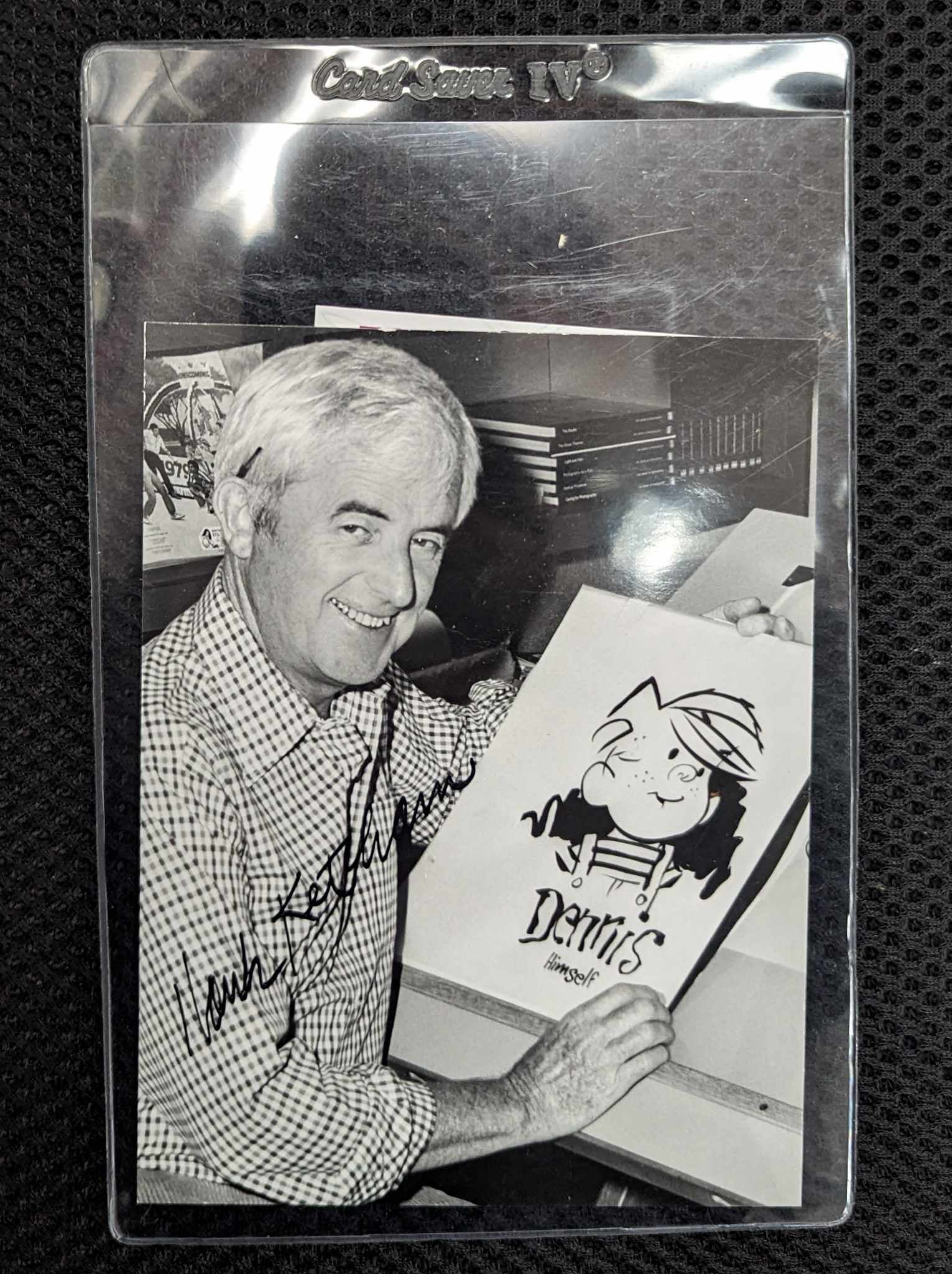 Hank Ketcham signed photo. JSA certified Dennis the Menace creator ... Hank Ketcham signed photo. JSA certified Dennis the Menace creator ...