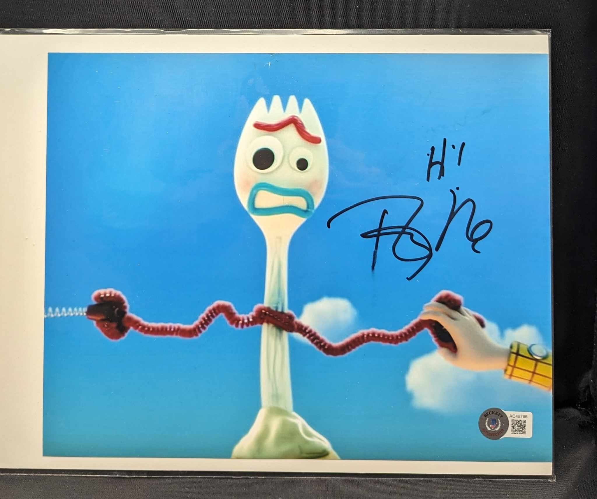 Tony Hale signed 8x10. Beckett certified. Forky Toy Story | Autographs Plus