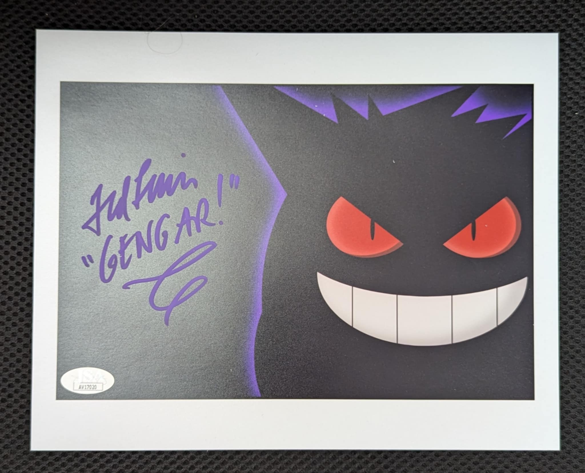 Ted Lewis signed 8x10. JSA certified. Gengar Pokemon | Autographs Plus