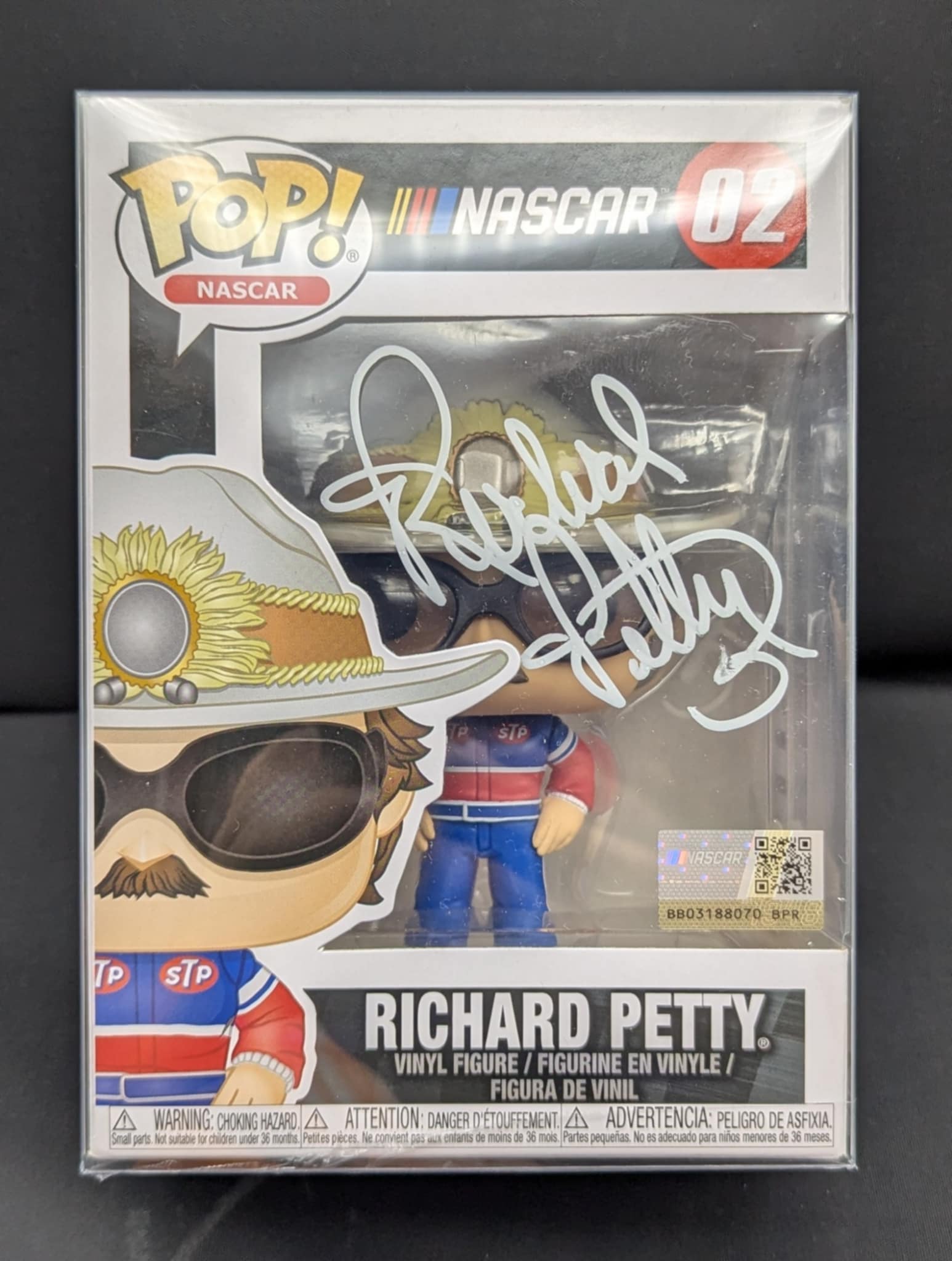 Richard Petty signed pop 02. JSA certified. Nascar | Autographs Plus